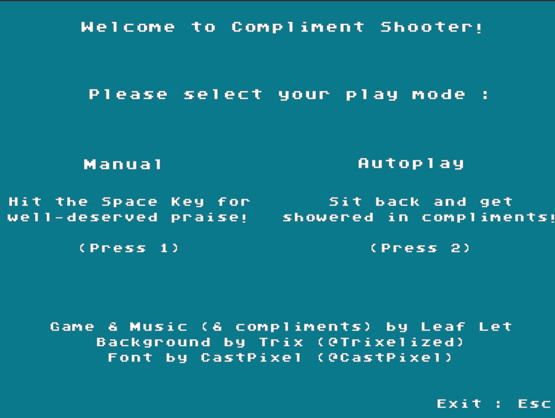 Compliment Generator by Leaf Let