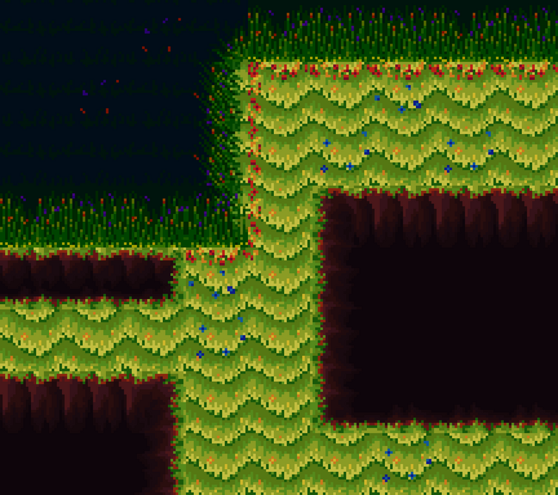 Top Down Dense Forest Tilesheet by MonkeyImage