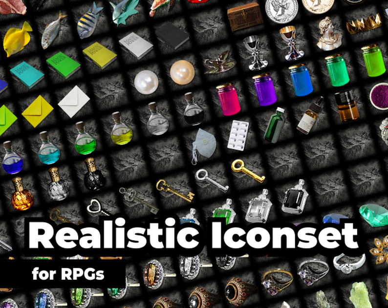 Realistic Iconset for RPG Maker by LadyLuck