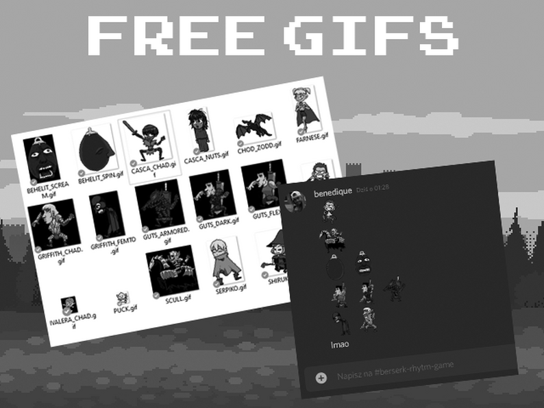 «BERSERK FORCES KARAOKE» Sprites by Benedique