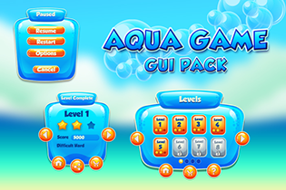 Aqua style GUI pack by Sandra Haro