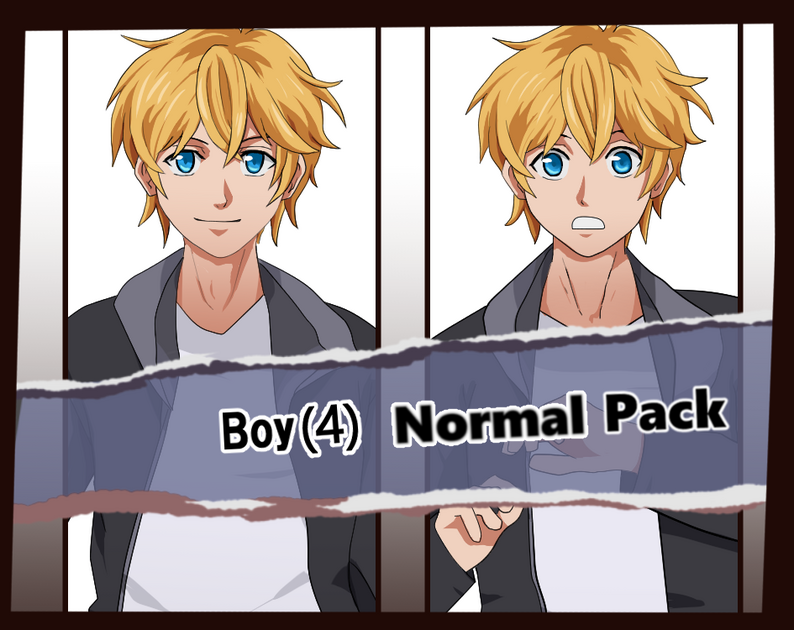 Visual novel Sprites -boy by REO