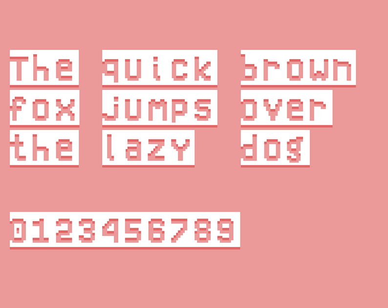 Tomorrow Night - 8x10 Pixel Font by VEXED