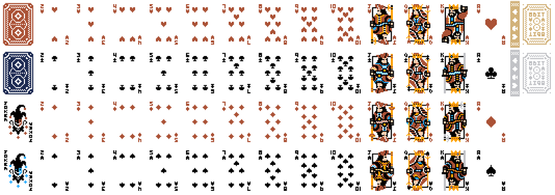 8Bit Deck Card Assets by drawsgood
