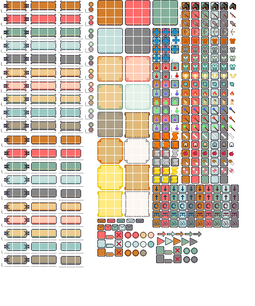 Minimal UI pixelart pack - 135+ assets by Maikel Veen