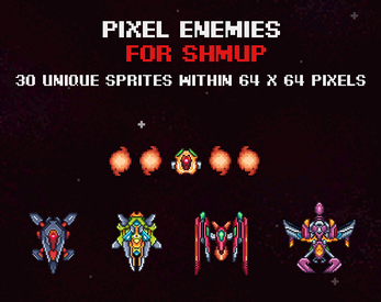 Pixel Enemies for SHMUP by DyLESTorm
