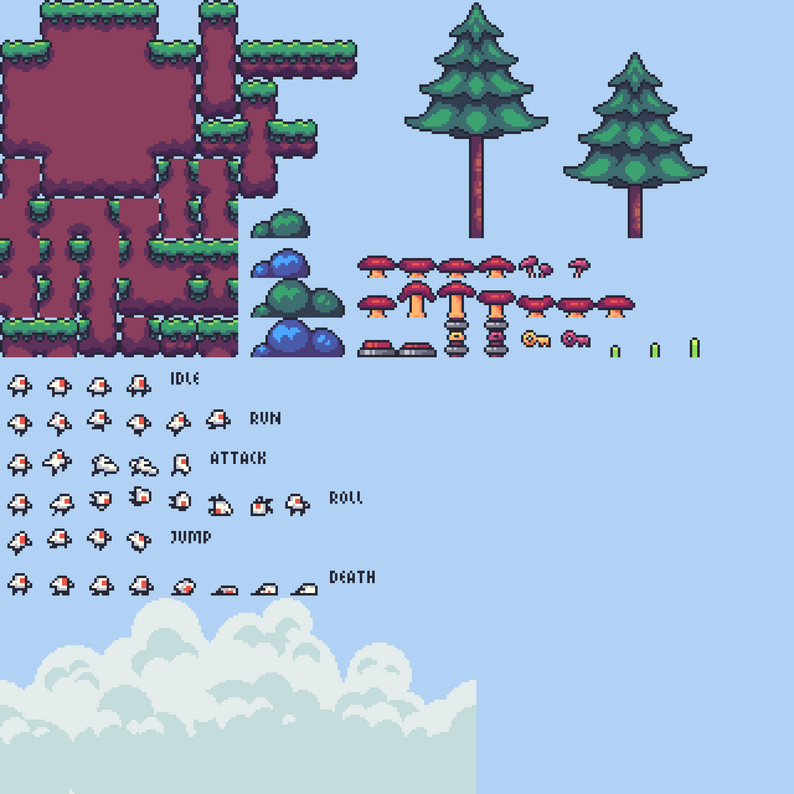 Pixel Art Platformer Asset Pack by Soulpotion