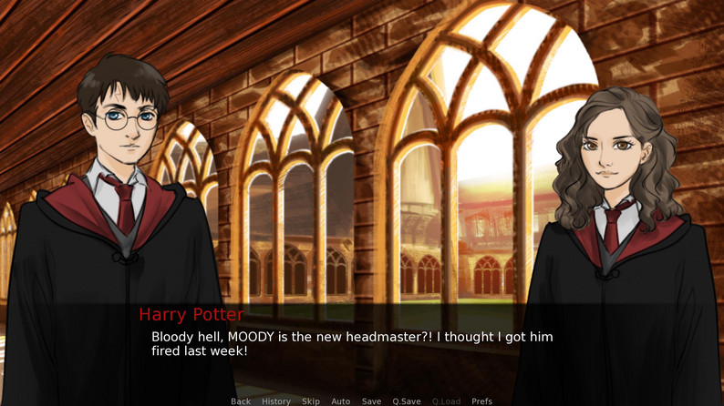 Harry Potter and the NLP Generated Visual Novel by TauntyBird