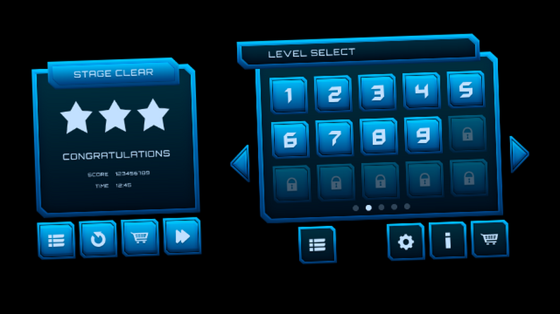 Sci-Fi Game UI - Button Pack by Samuel Sousa