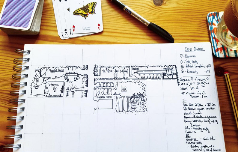 DELVE: A Solo Map Drawing Game by BlackwellWriter