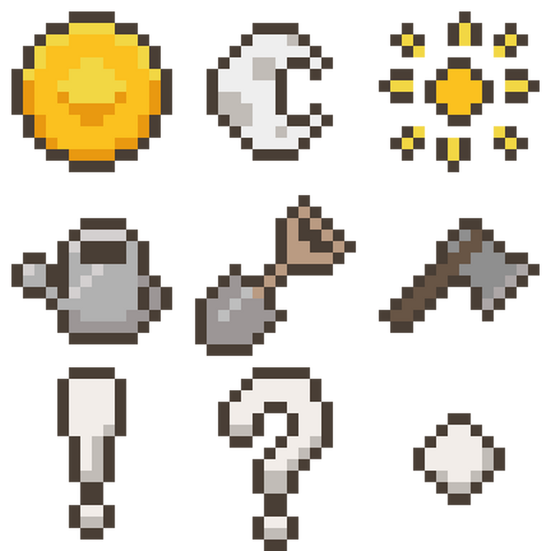 Pixel art Farming assets by josie makes stuff