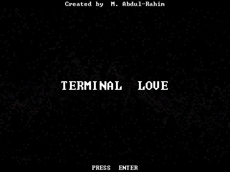 Terminal Love V20 Title Screen By Marimodev