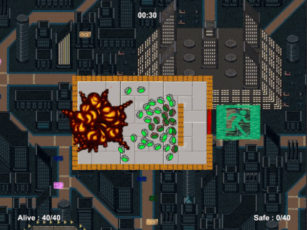 Crowd Panic Simulator by randomLockNess