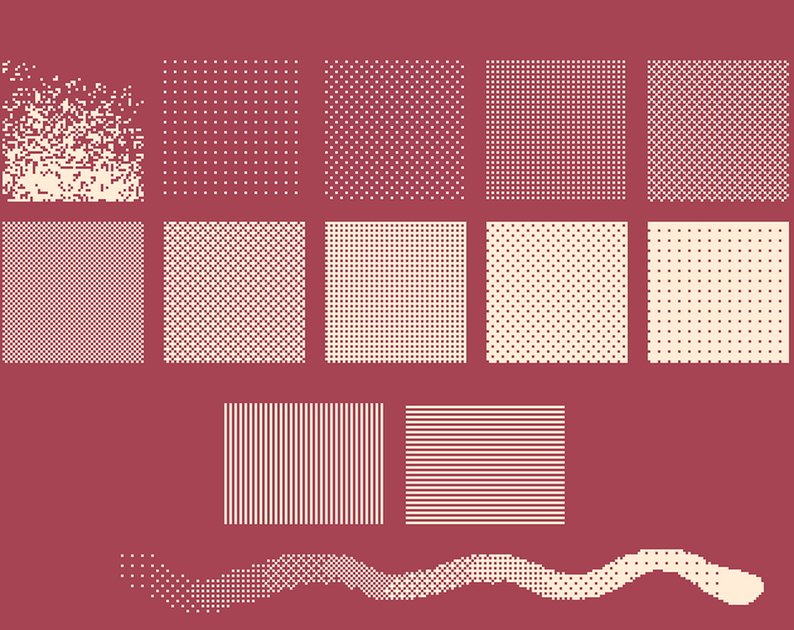 Dithering Tools for Clip Studio Paint by BenJelter