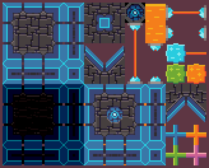 Futuristic-Tileset-Pack by Cubic Tree - Graphics