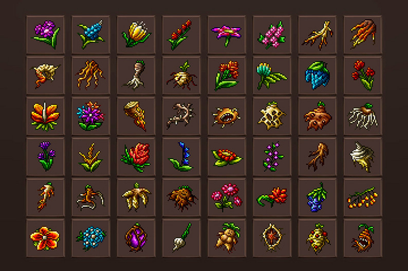 Alchemy Items Pixel Art by Free Game Assets (GUI, Sprite, Tilesets)
