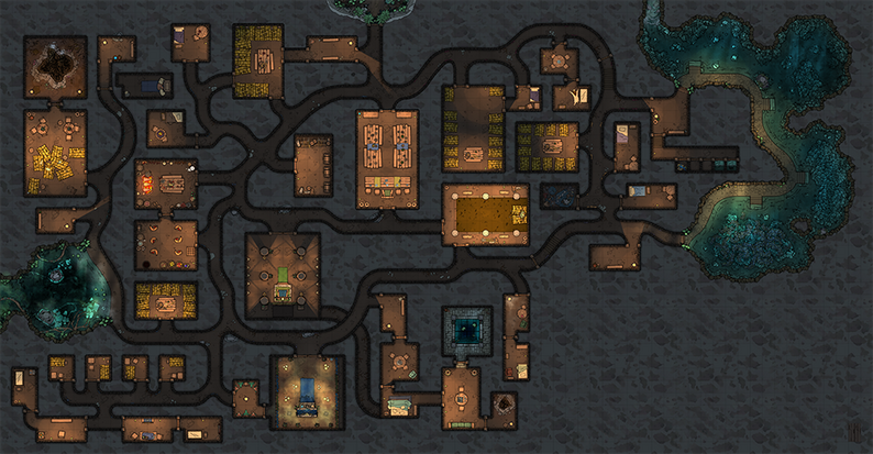 Danger at Dunwater Map by Franz Warm