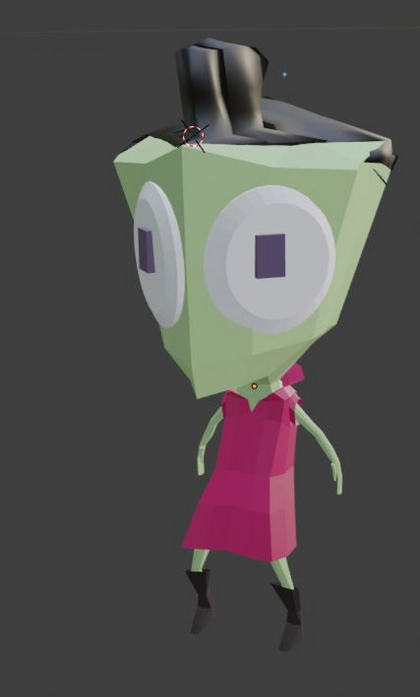 Invader Zim 3D Model by Bleuzion