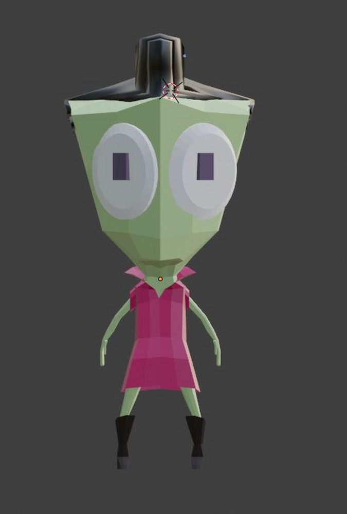 Invader Zim 3D Model by Bleuzion