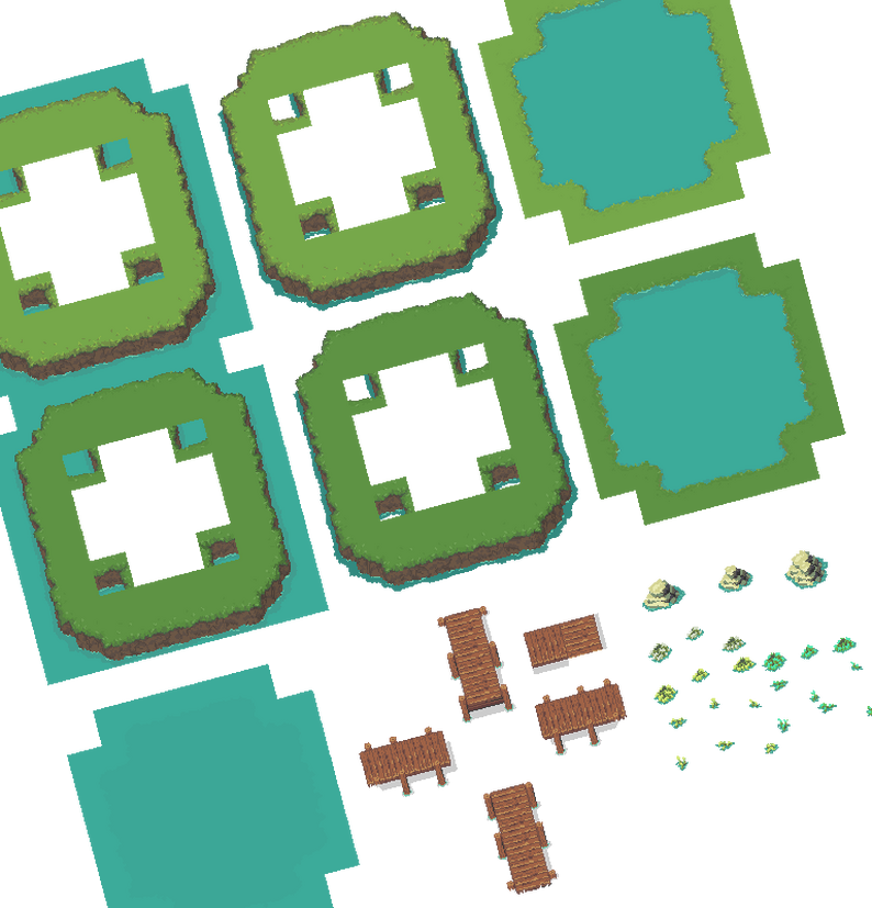 2D Magic Lands SET2 by Szadi art.