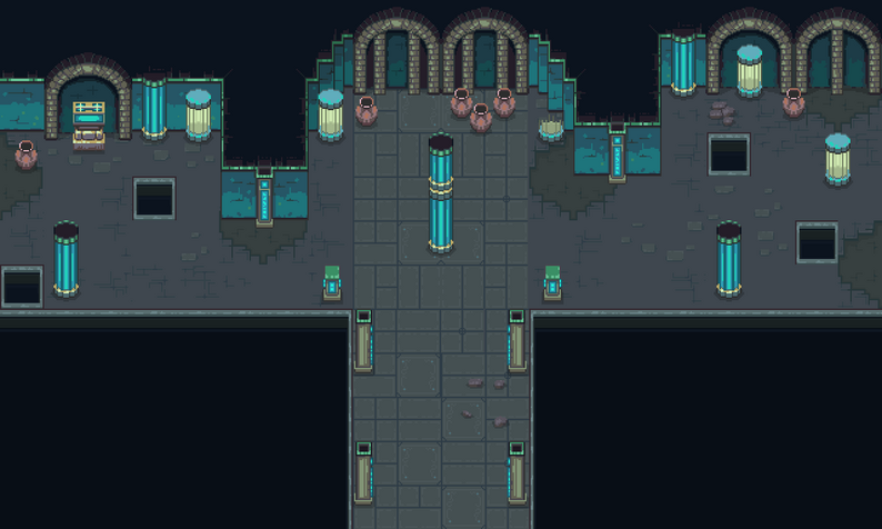 2D Magic Lands Dungeon 1 by Szadi art.