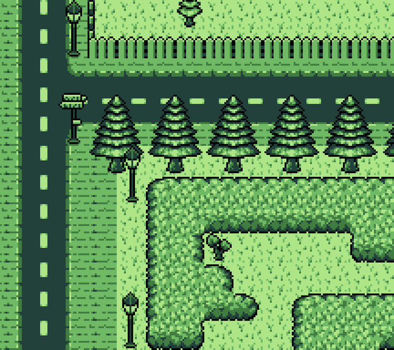 Outdoors gameboy tileset by MonkeyImage