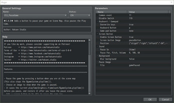 Hakuen Studio Pause game for RPG Maker MV MZ by Hakuen Studio