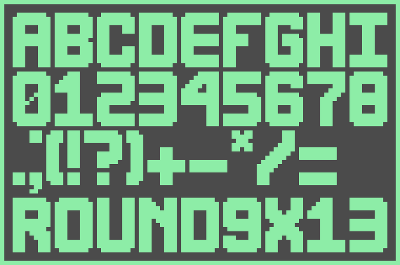 Herald's Bitmap Fonts by Herald