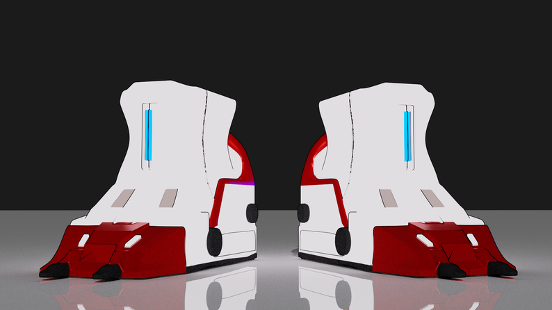 Hi Tech Robot Shoes 3D model by KhairulRahim