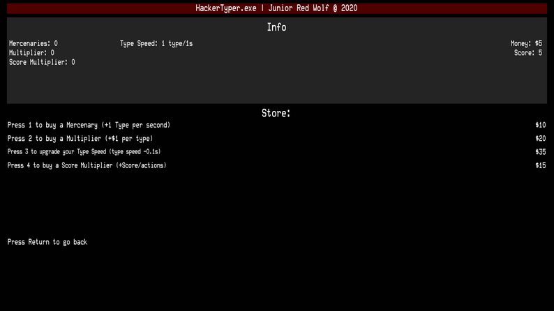 Hacker Typer by Junior Red Wolf