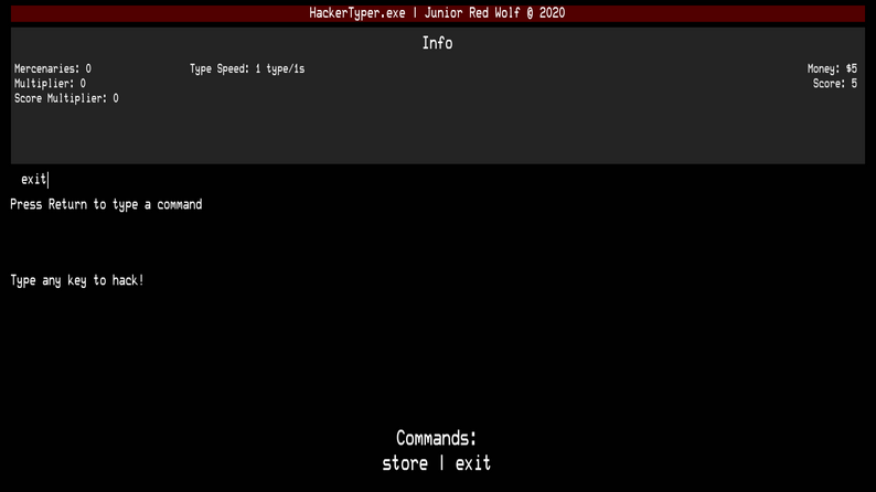 Hacker Typer by Junior Red Wolf