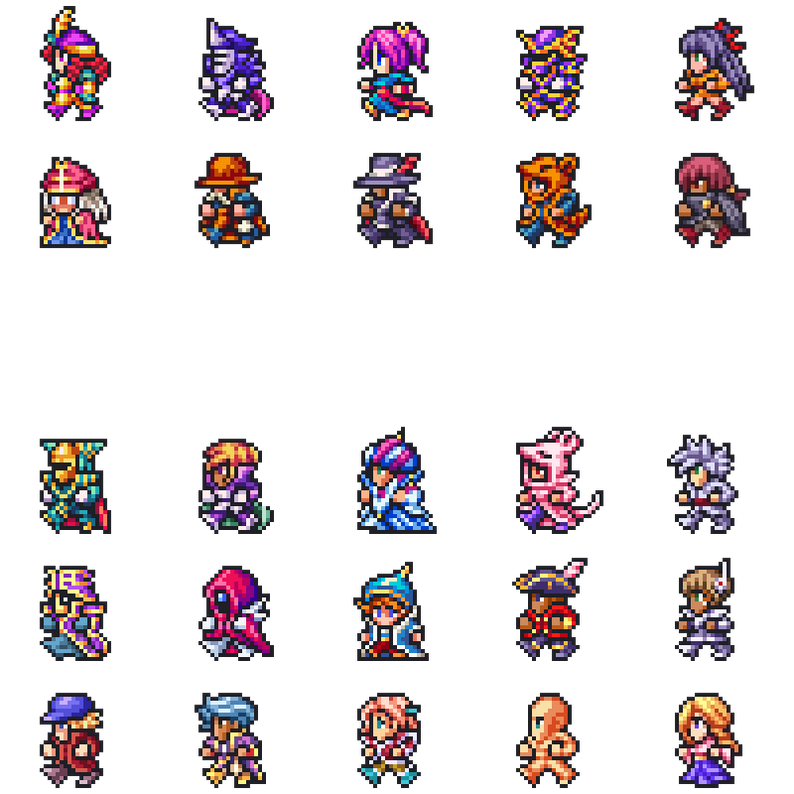 Pixel Champions II - Side View Battle Sprites by AlexPixels