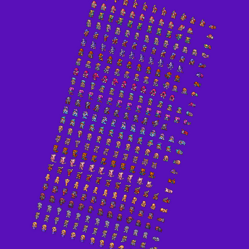 Pixel Champions II - Side View Battle Sprites by AlexPixels