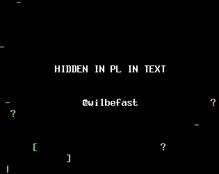 Hidden In Plain Text by wilbefast