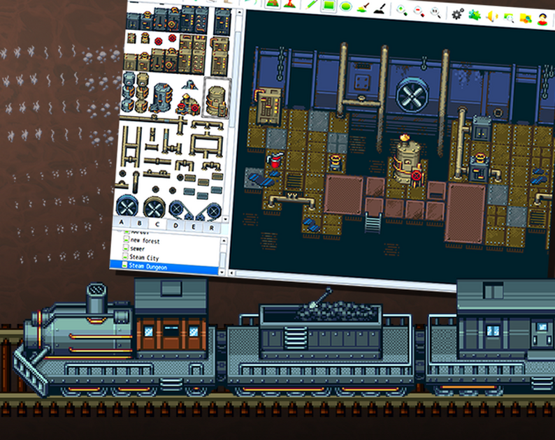 Steampunk RPG Tileset by finalbossblues