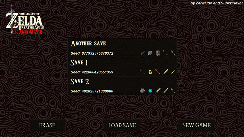 The Legend of Zelda: Breath of the Wild Randomizer by Zarwaldo