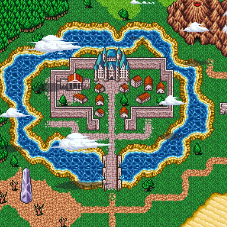 World Map Tileset by AlexPixels