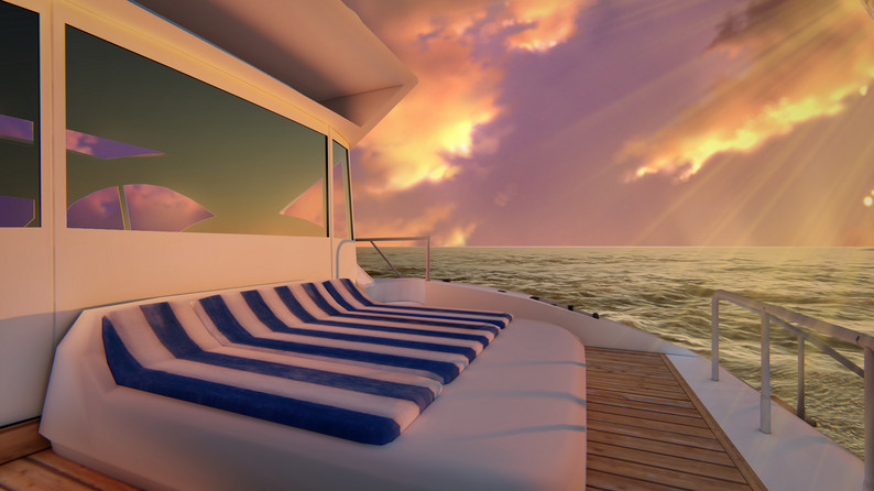 Beach visual novel backgrounds by Game Dev Assets