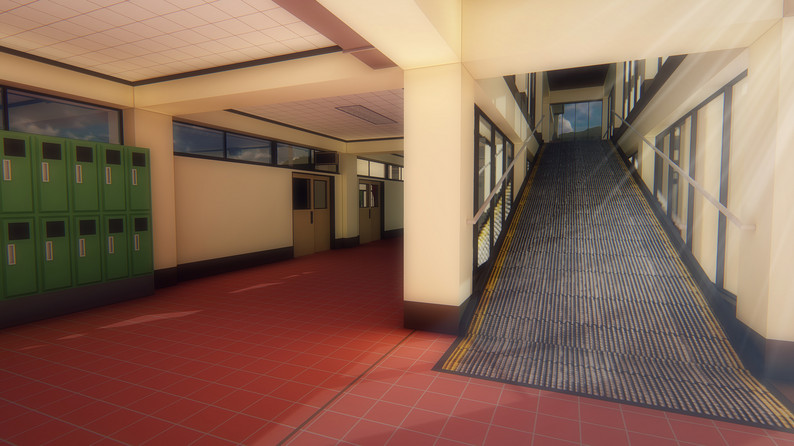 School visual novel backgrounds by Game Dev Assets