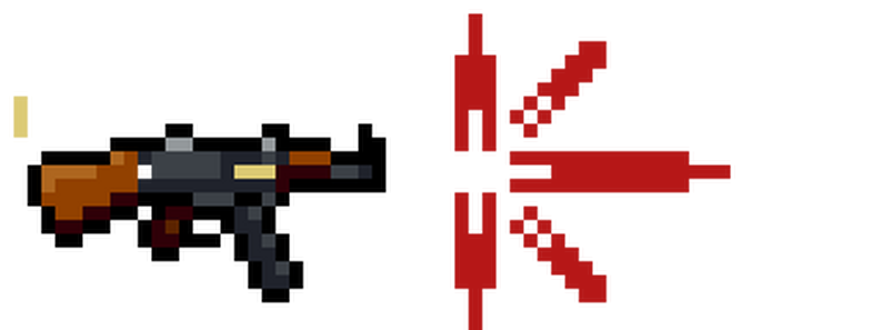 Pixel Art Guns Pack + Animations by DotStudio