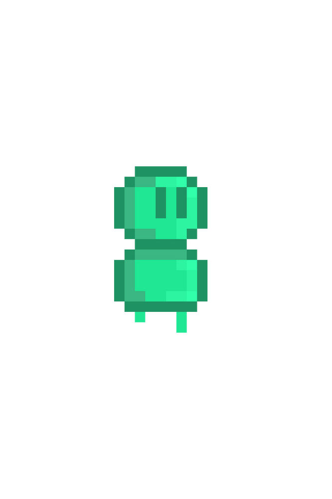 Simple 16 by 16px Pixel Alien Character by Legends-Games