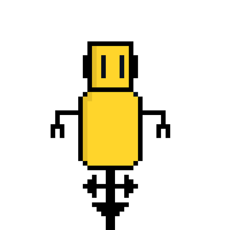 Simple Generic Pixel Robot Asset by Legends-Games