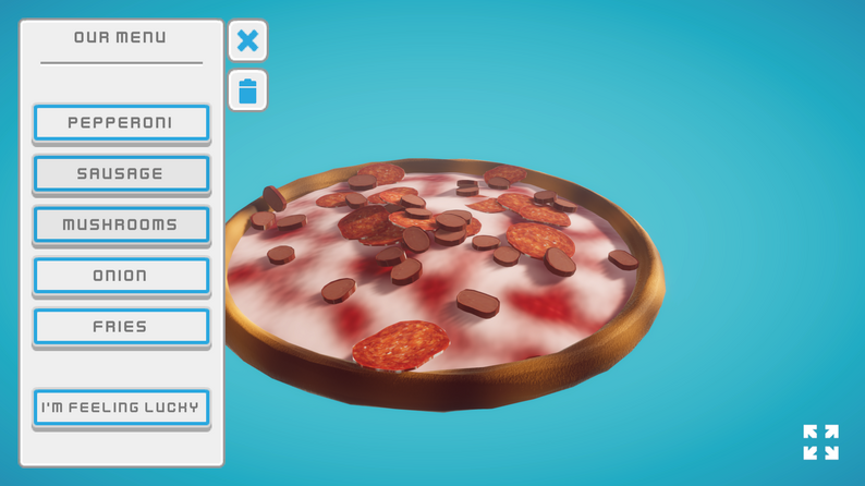 Procedural Pizza Generator by mali @ punk pebble studio