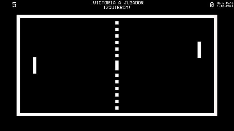 Videojuego Pong by maryelizabeth