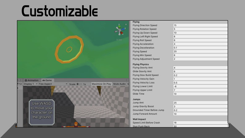 Unity Flying Controller [Available on the asset store] by SlugGlove