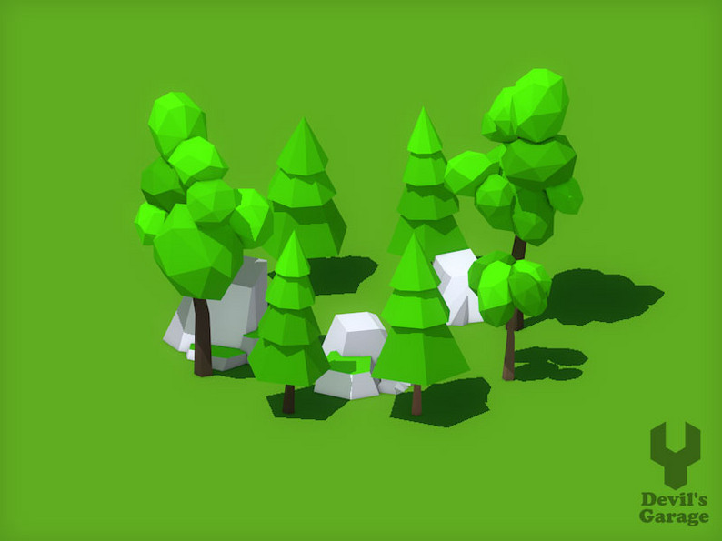 Low Poly Forest Pack - with free demo by DevilsWork.shop
