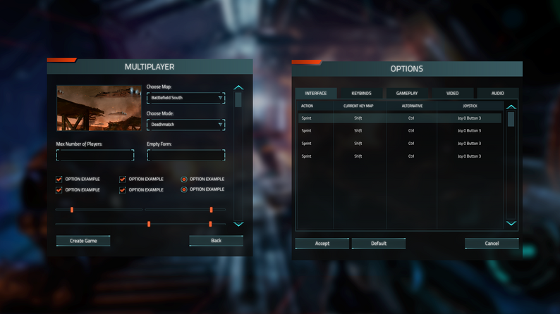 Sentinel FPS GUI by Kodiak Graphics
