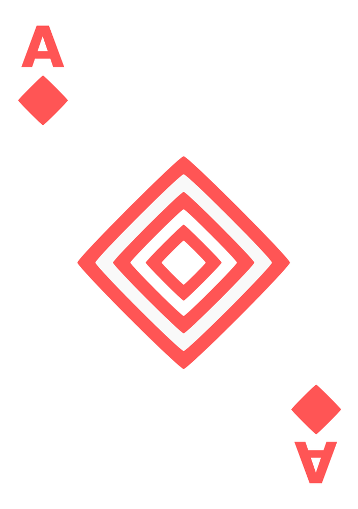 Stylized Playing cards pack (52 cards) (black/white) by MrEliptik