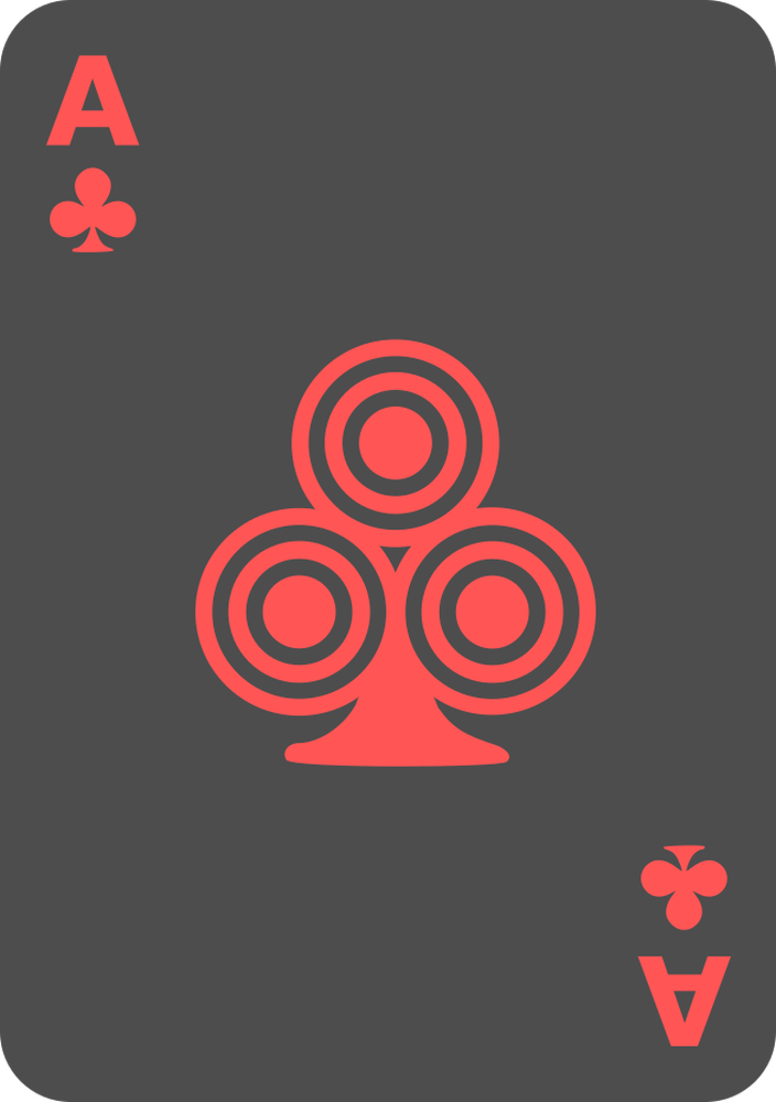 Stylized Playing cards pack (52 cards) (black/white) by MrEliptik