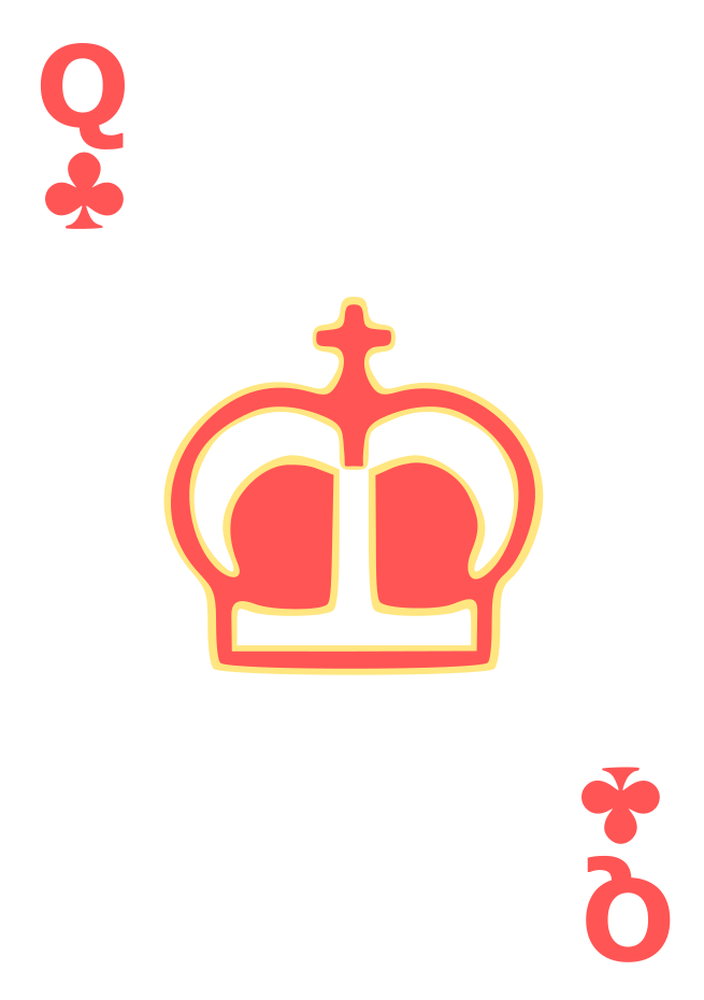 Stylized Playing cards pack (52 cards) (black/white) by MrEliptik